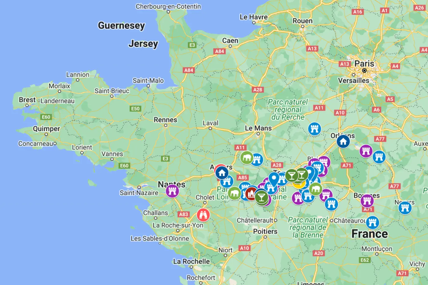 Voici La Carte Des Ch teaux De La Loire La Plus Compl te Plus De 50 Voici La Carte Des Ch teaux De La Loire La Plus Compl te Plus De 50